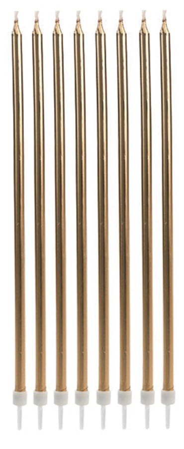 Vela Palito Gigante Metalizada Dourada no Magazine 25 Vela Palito Gigante Metalizada Dourada no Magazine 25
