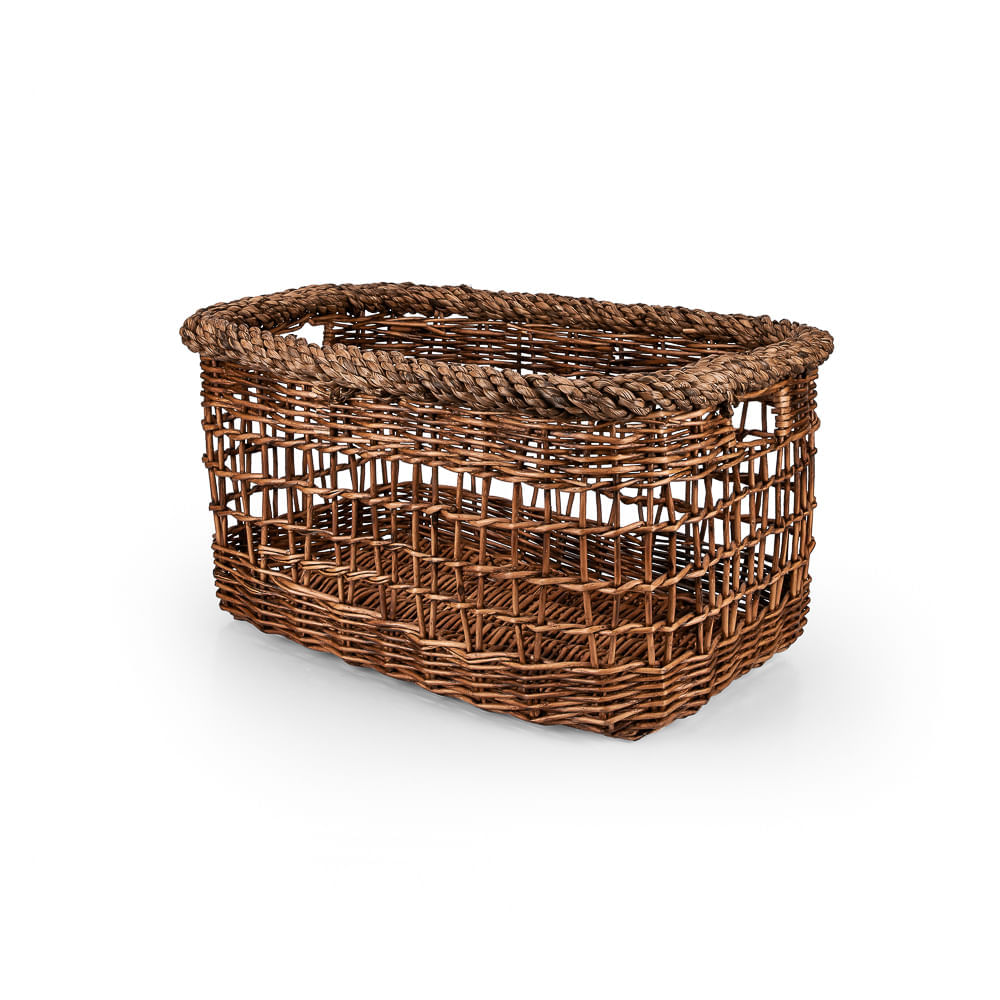 Cesto vime Retangular Kailua - 2 Un